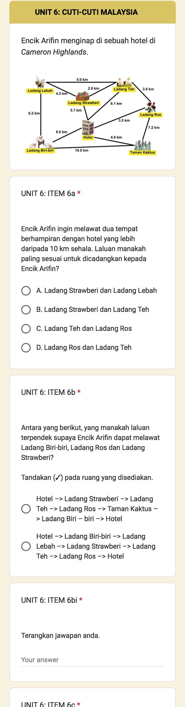 UNIT 6 CUTI-CUTI MALAYSIA Encik Arifin | StudyX