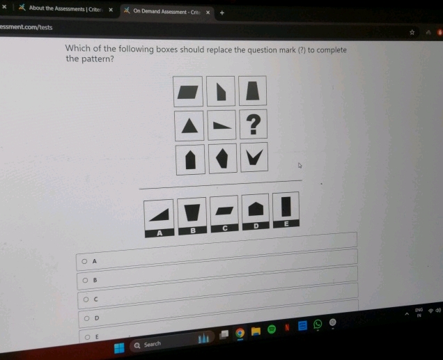 About the Assessments Citter On Demind | StudyX