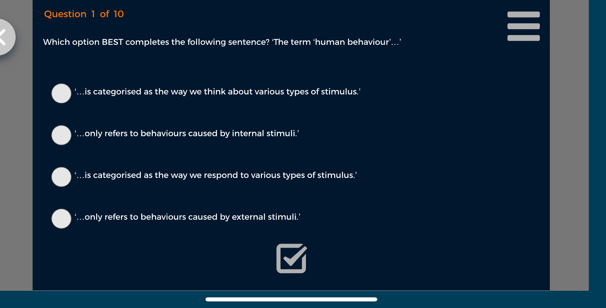 Question 1 of 10 Which option BEST | StudyX