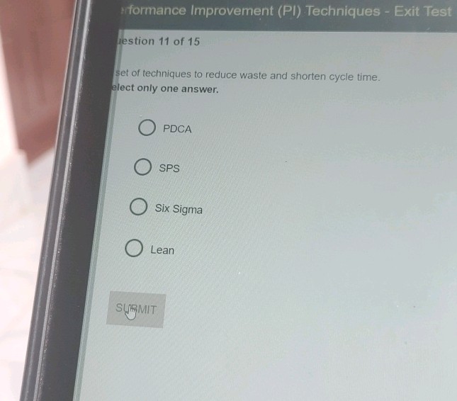 Formance Improvement Pi Techniques Exit Studyx