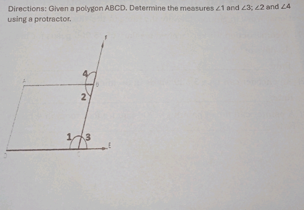 Directions Given a polygon A B C D | StudyX