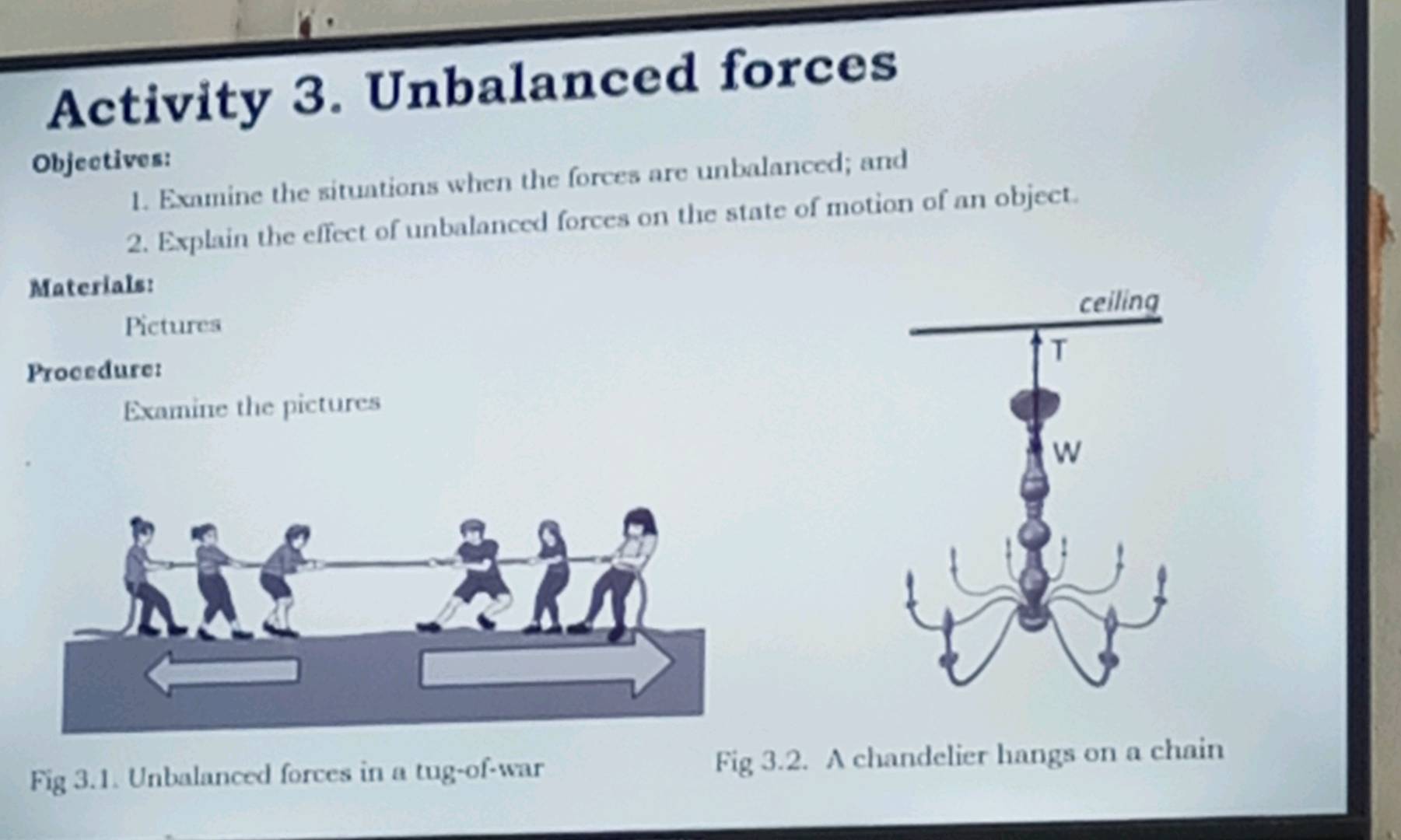 Activity 3 Unbalanced forces Objectives 1 | StudyX