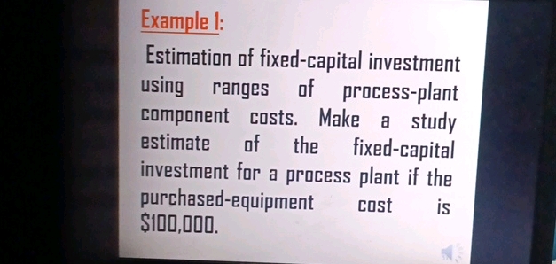 Example 1 Estimation of fixed-capital | StudyX