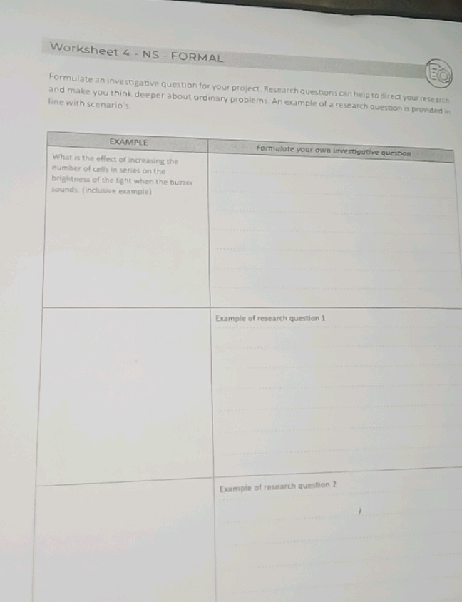 Worksheet 4 - NS - FORMAL Formulate an | StudyX