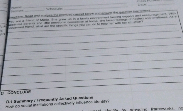 Name Class number Cla Date Section | StudyX