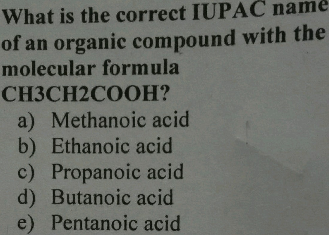 What is the correct IUPAC name of an | StudyX