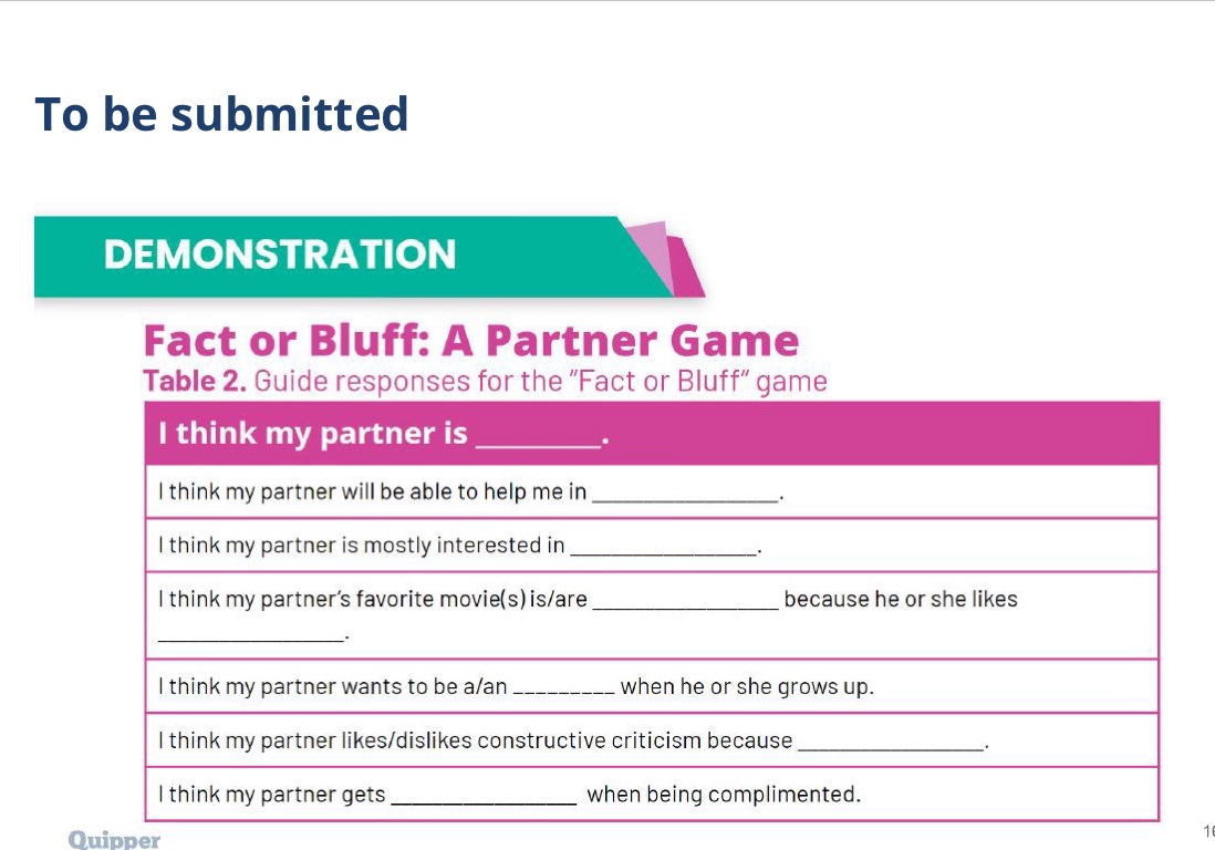 To be submitted DEMONSTRATION Fact or Bluff | StudyX