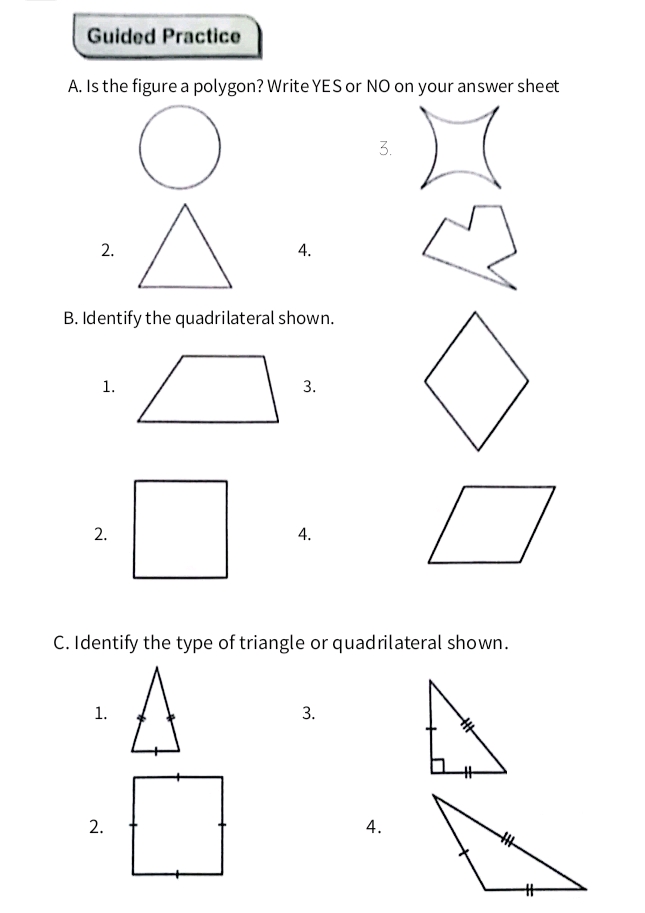 Guided Practice A Is the figure a polygon | StudyX
