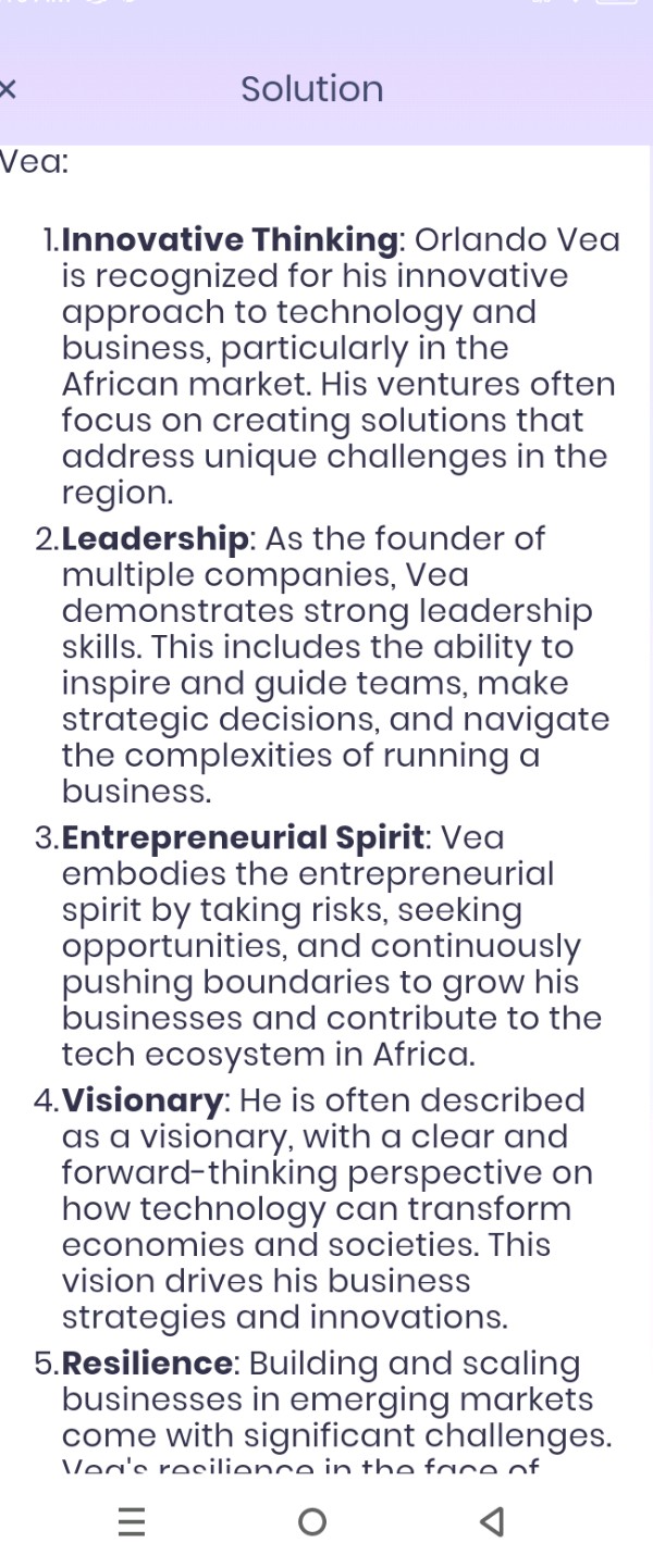 Solution Vea 1Innovative Thinking Orlando | StudyX