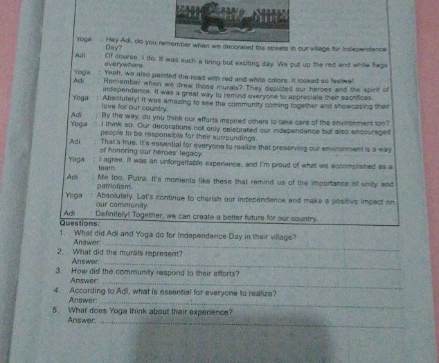 Yoga Hoy Adi do you remember when we | StudyX