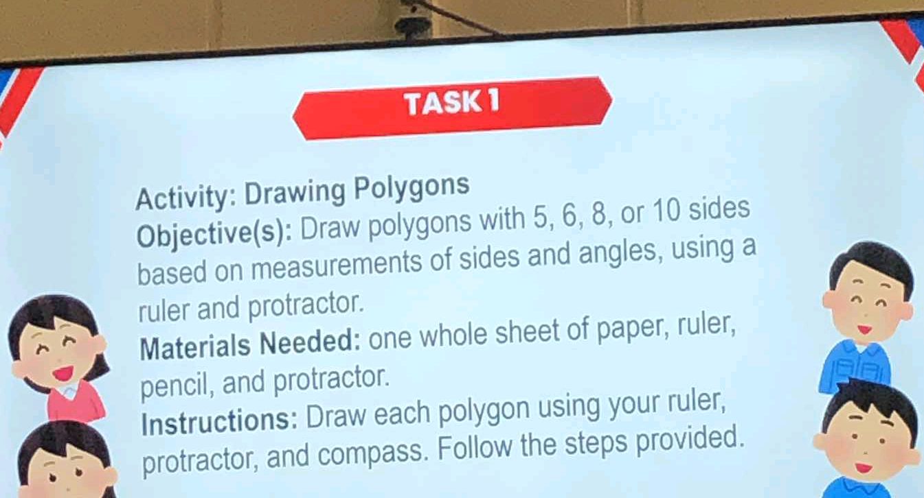 TASK 1 Activity Drawing Polygons | StudyX