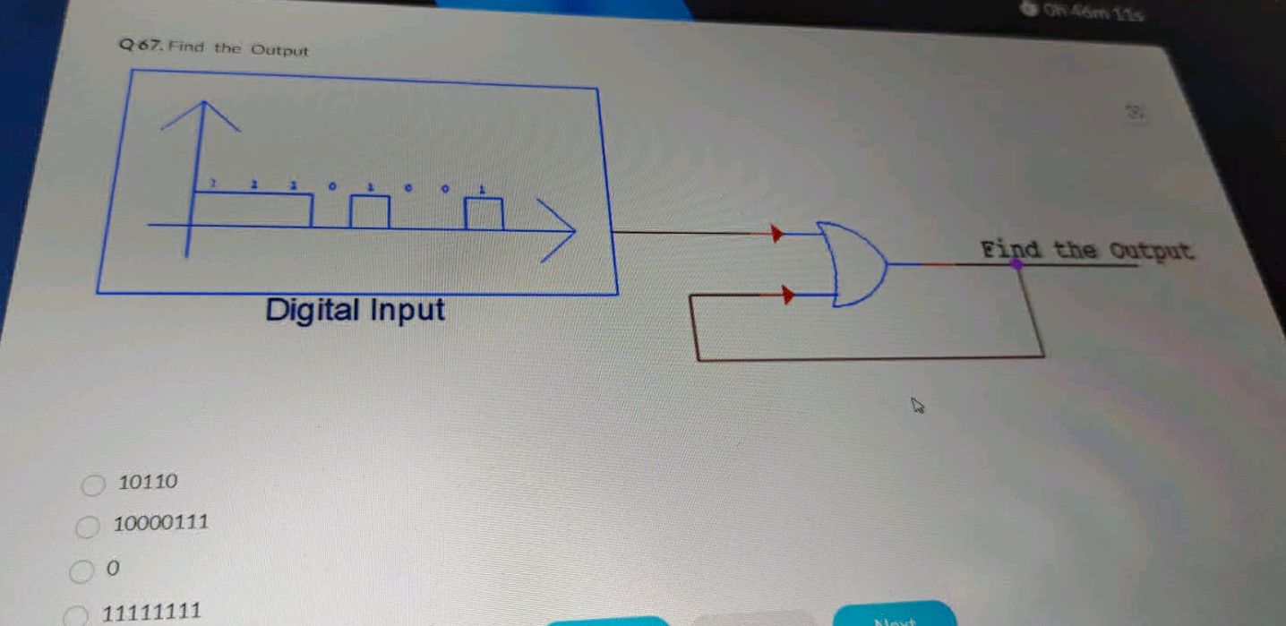 Q67 Find the Output Find the output Digital | StudyX