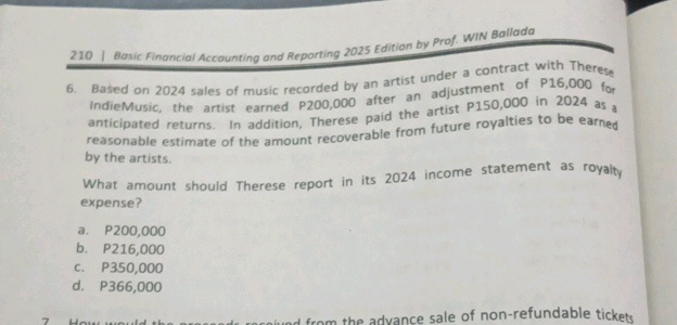 210 Basic Financial Accounting and | StudyX