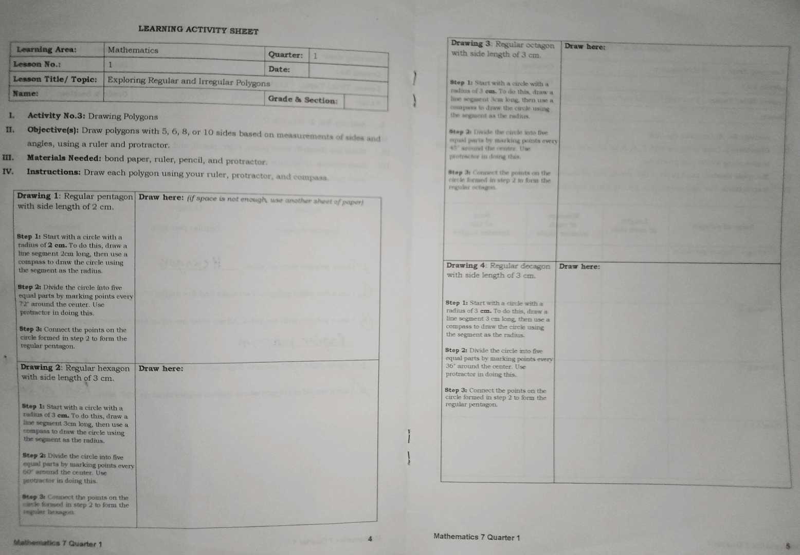 LEARNING ACTIVITY SHEET Learning Area | StudyX