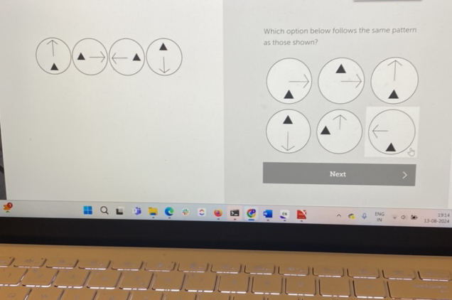 Which option below follows the same pattern | StudyX