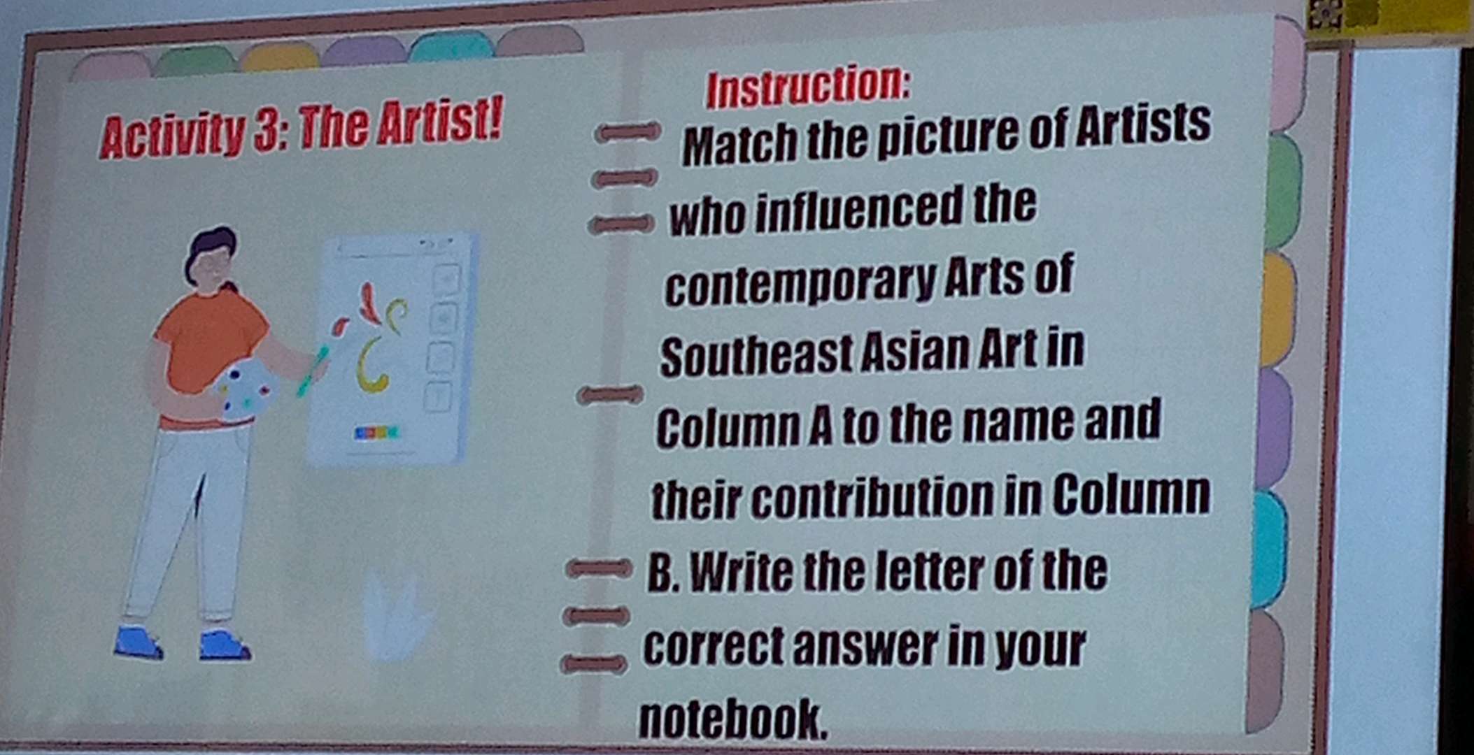 E99 Activity 3 The Artis Instruction = | StudyX