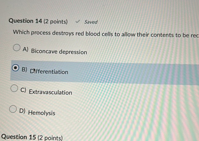 Question 14 (2 points) Saved Which | StudyX