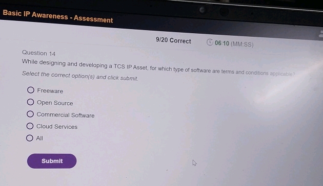 Basic IP Awareness - Assessment 9 / 20 | StudyX