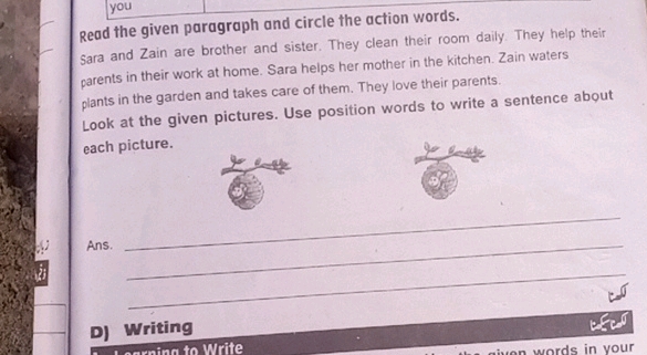 you Read the given paragraph and circle the | StudyX