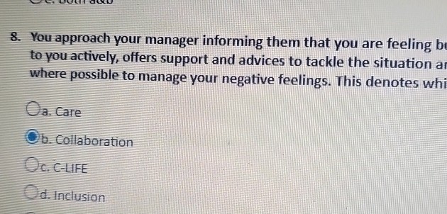 8 You approach your manager informing them | StudyX