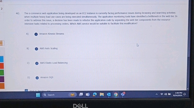 40) The e-commerce web application being | StudyX