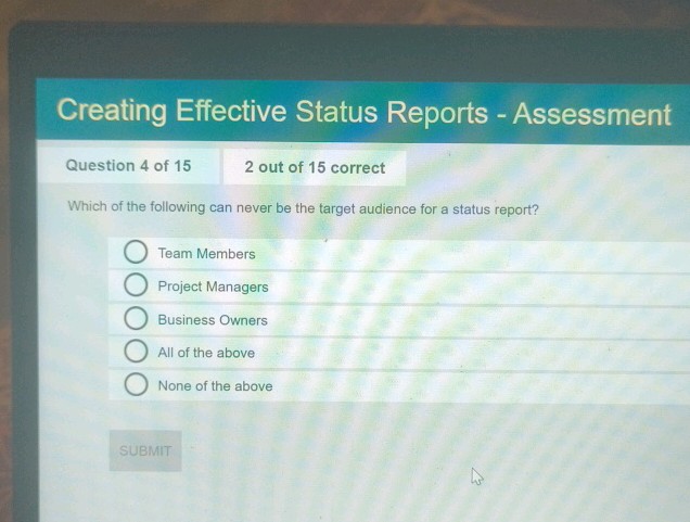 Creating Effective Status Reports - | StudyX