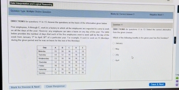 Data Interprntation and Logical Reasoning | StudyX