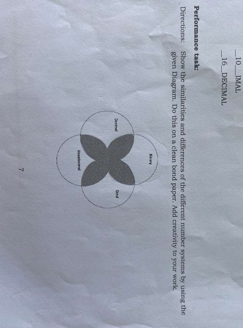 IMAL 16 DECIMAL Performance task | StudyX