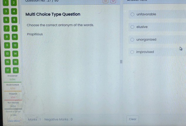 1 2 3 4 Multi Choice Type Question | StudyX