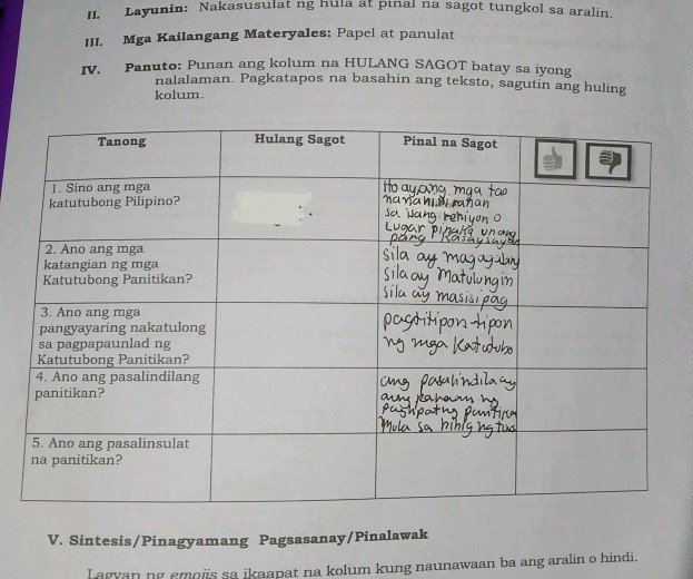 II Layunin Nakasusulat ng hula at pinal na | StudyX