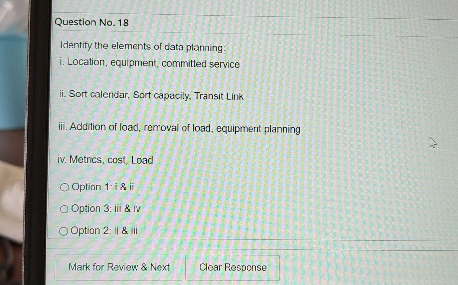 Question No 18 Identify the elements of | StudyX