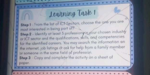 Lealuning Task 1 Step 1 - Yom the list of | StudyX