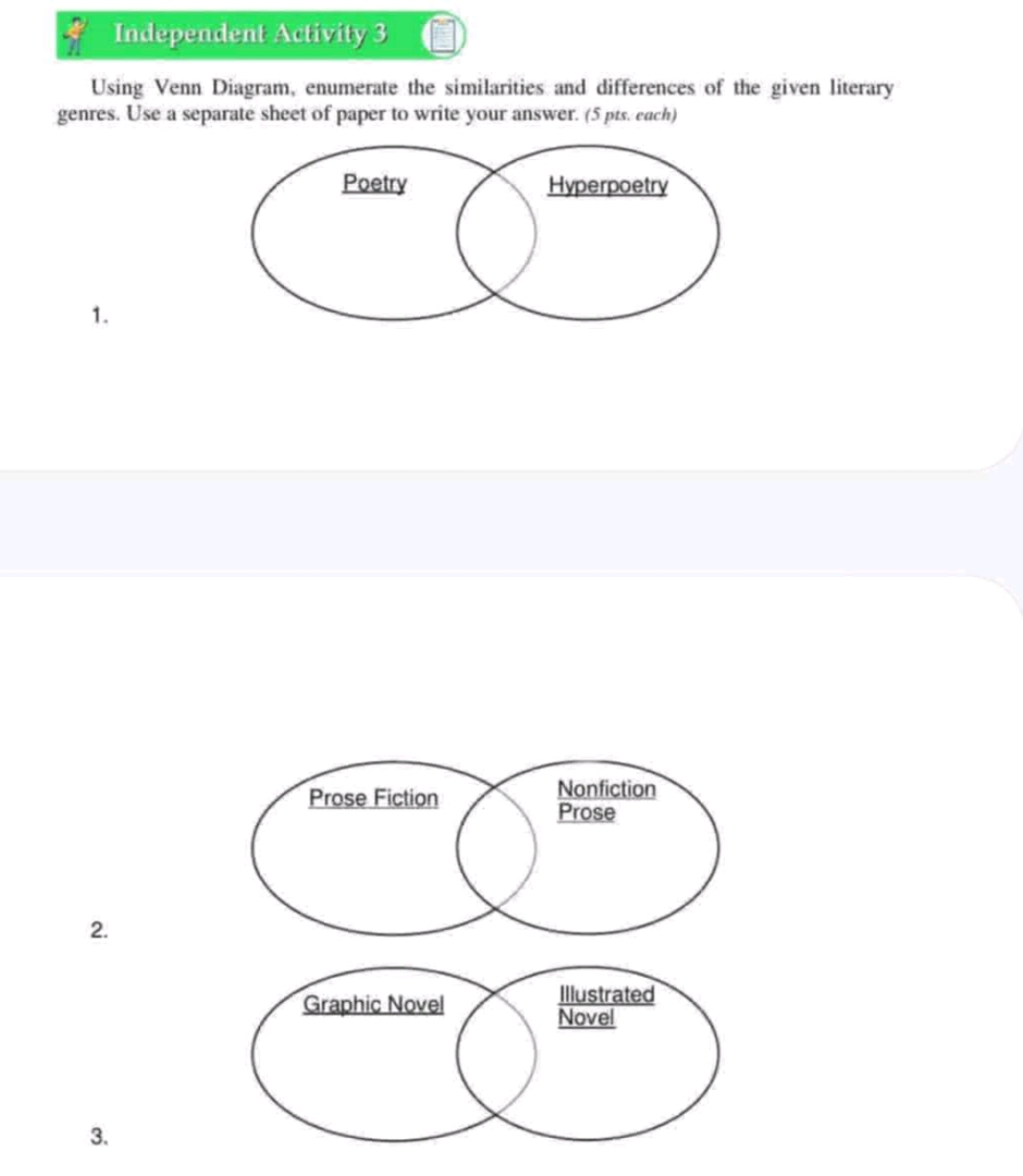 Independent Activity 3 Using Venn Diagram | StudyX