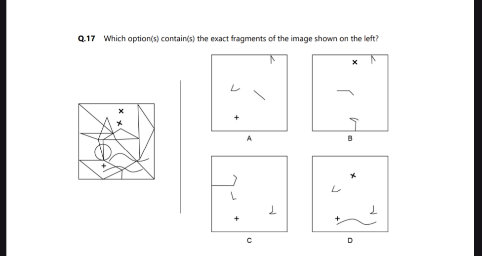 Q 17 Which option(s) contain(s) the exact | StudyX