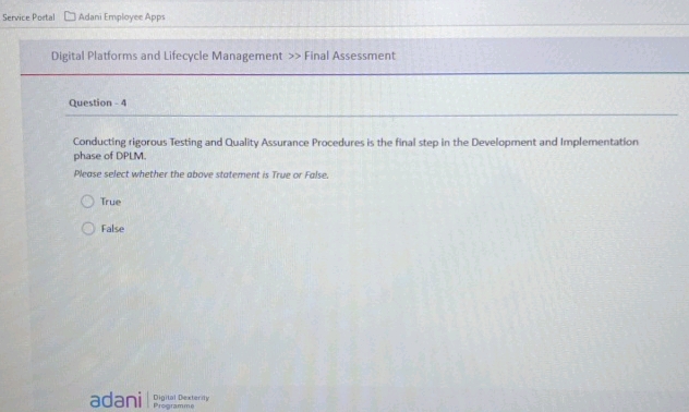 Service Portal Adani Employee Apps Digital | StudyX