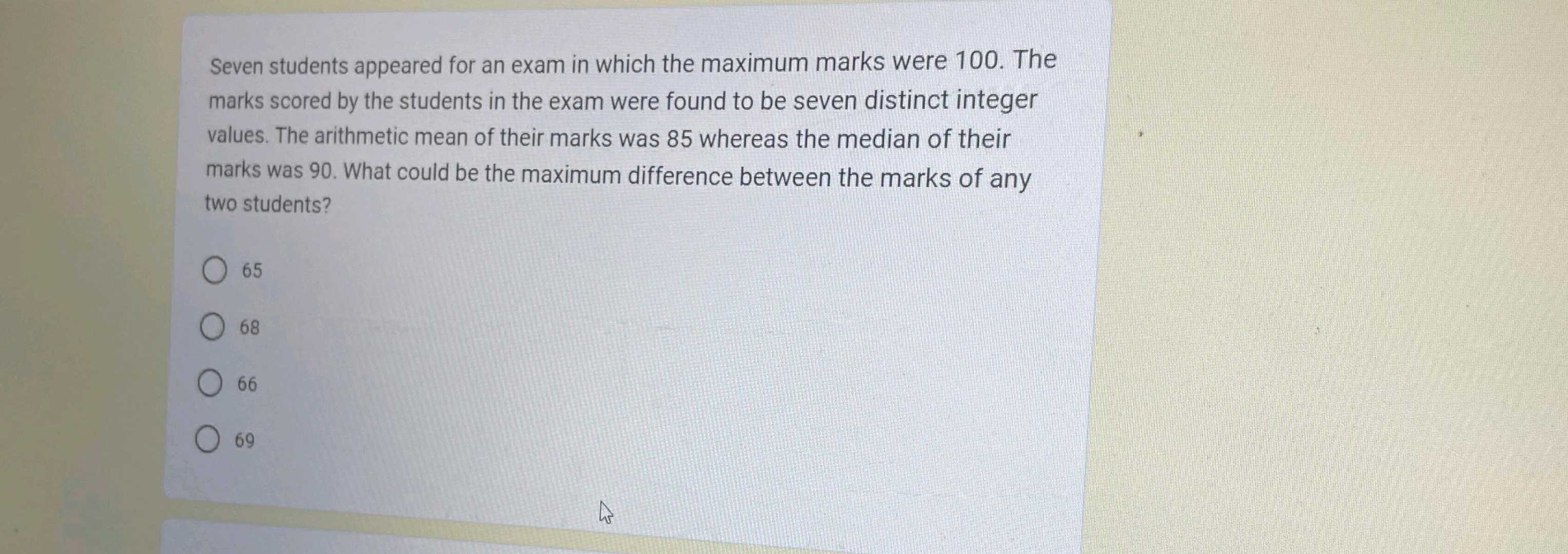 Seven students appeared for an exam in | StudyX