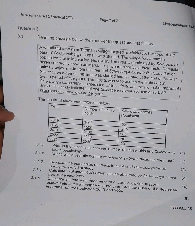 Life Sciences/Gr10/Practical 2/T3 Page 7 of | StudyX