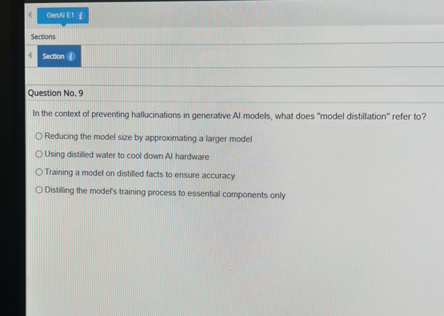 GenAl E1 t Sections Section i Question No | StudyX