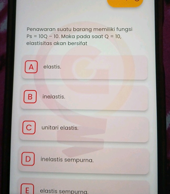 Penawaran suatu barang memiliki fungsi P | StudyX