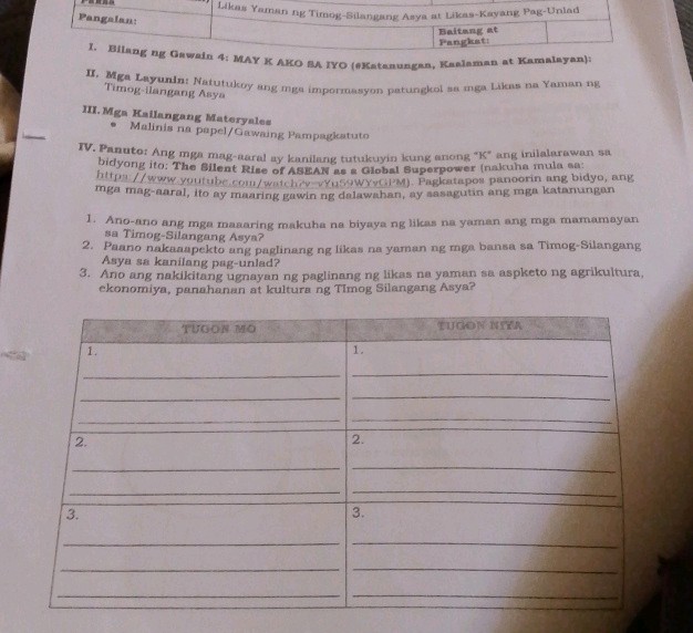 1 Bilang ng Gewate 4 MAY K AKO BA IYO | StudyX