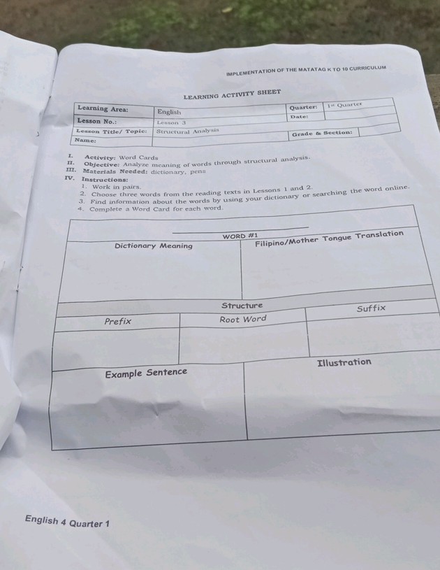 IMPLEMENTATION OF THE MATATAG K TO 10 | StudyX