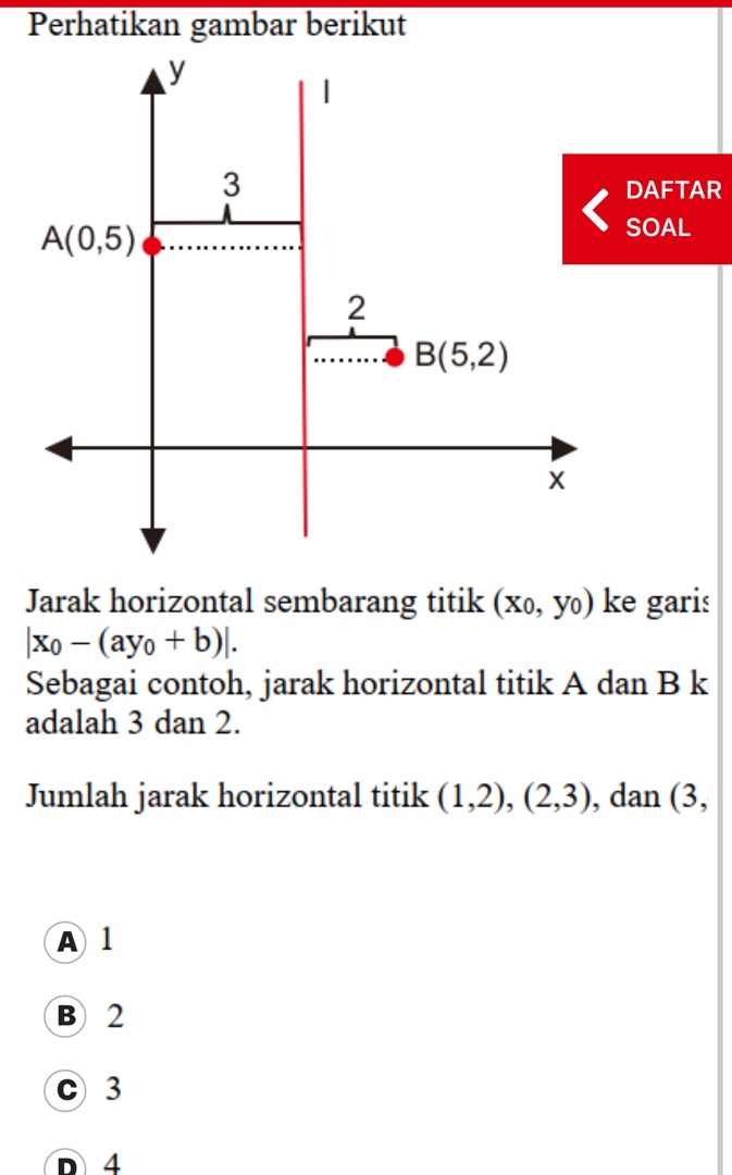 Perhatikan gambar berikut DAFTAR SOAL Jarak | StudyX