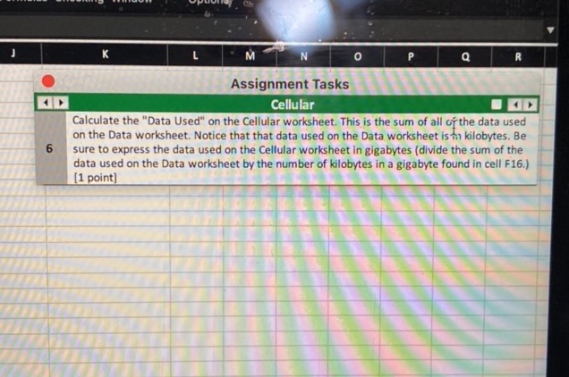 Assignment Tasks Cellular Calculate the | StudyX