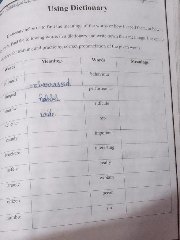 Using Dictionary Diction ary helps us to | StudyX