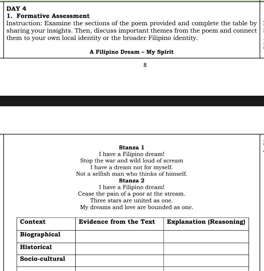 DAY 4 1 Formative Assessment Instruction | StudyX