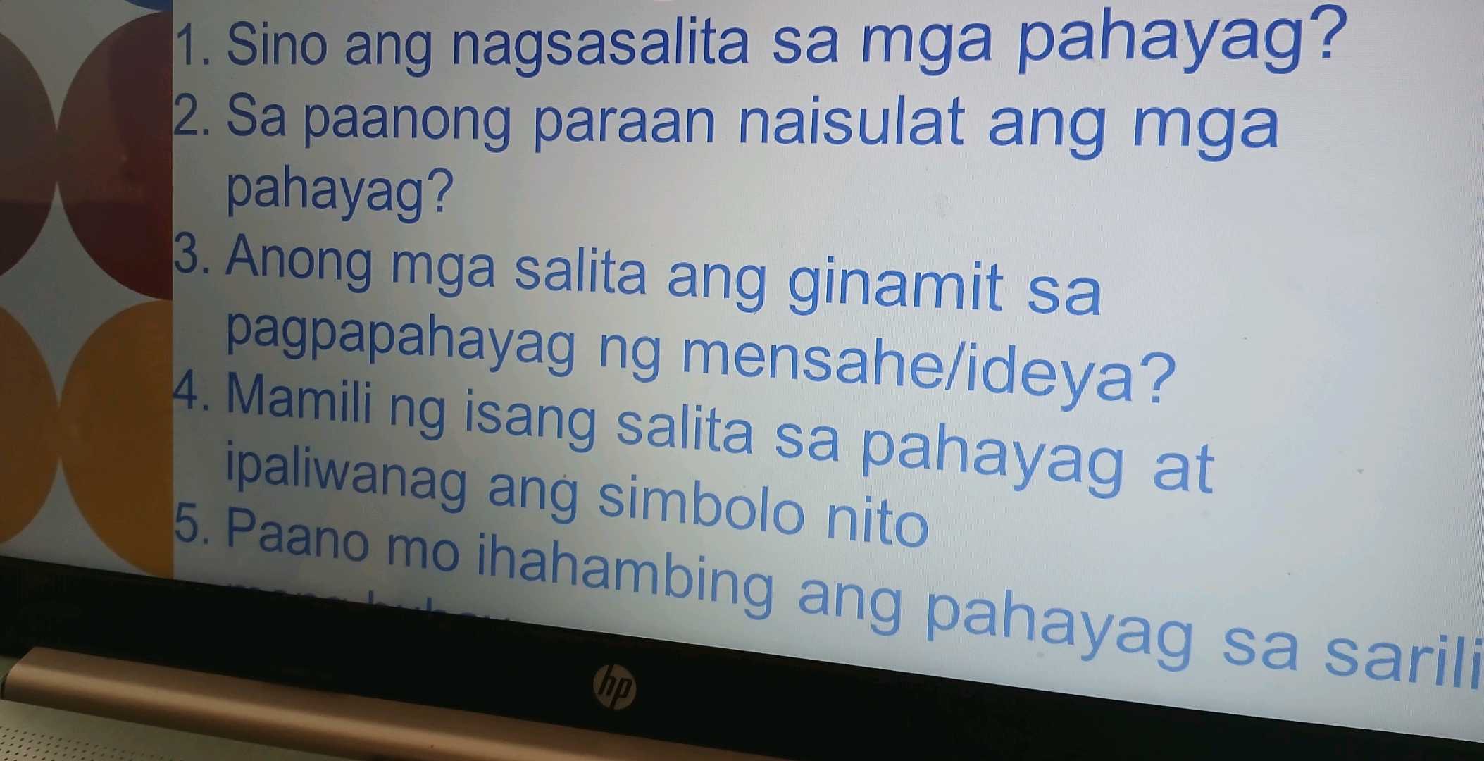 1 Sino ang nagsasalita sa mga pahayag 2 Sa | StudyX