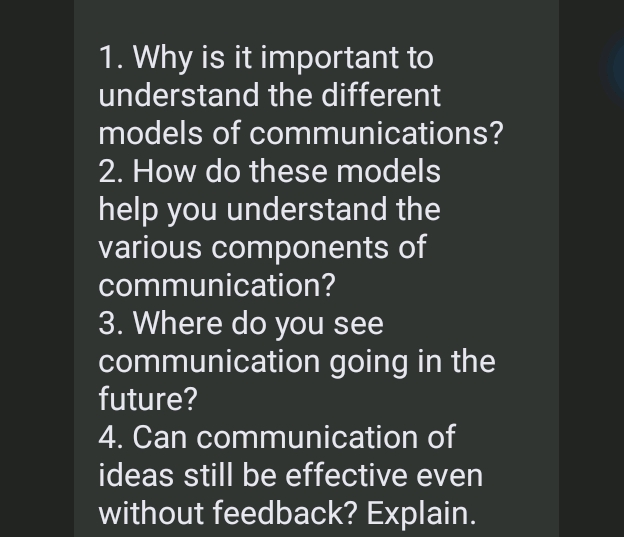 1 Why is it important to understand the | StudyX