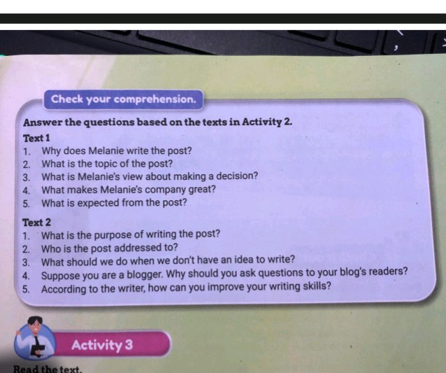 Check your comprehension Answer the | StudyX