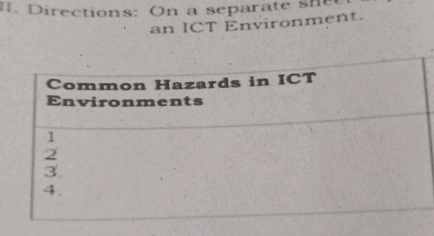 11 Directions On a separate an ICT | StudyX