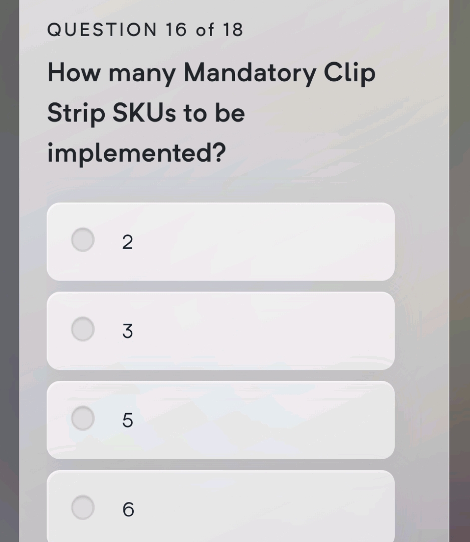 QUESTION 16 of 18 How many Mandatory Clip | StudyX
